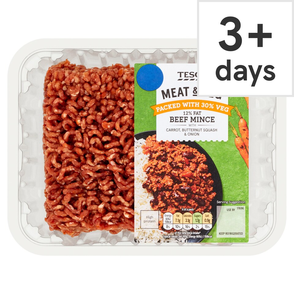 Tesco Meat & Vegetable Beef Mince 500G - Tesco Groceries
