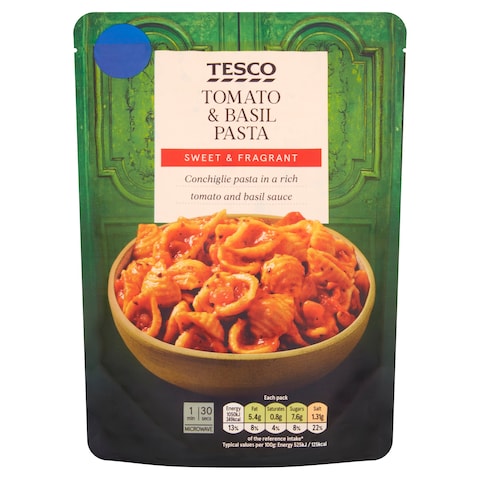 Tesco Tomato & Basil Pasta 200G - Tesco Groceries