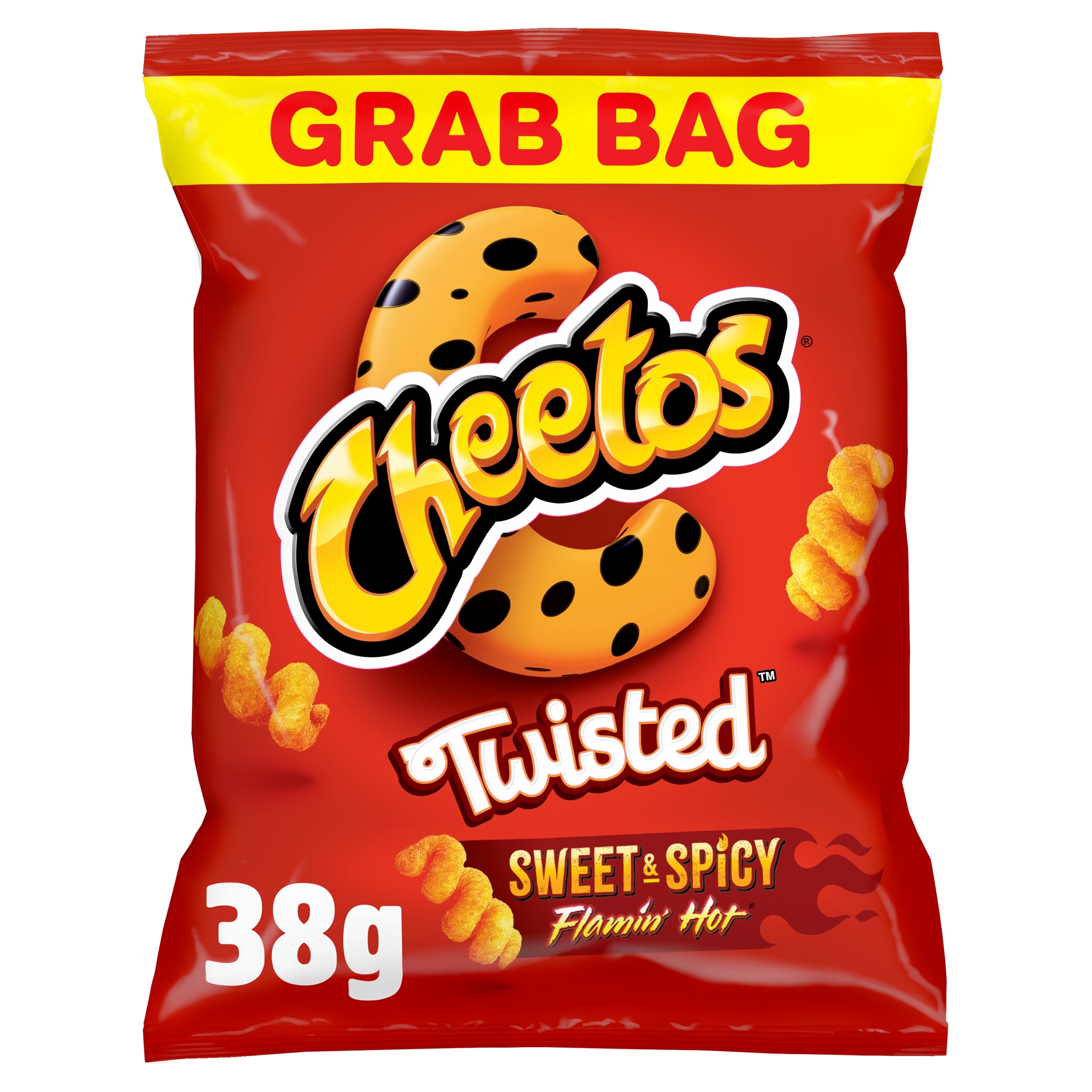 Cheetos Twisted Sweet & Spicy Flamin' Hot Crisps 38g - Tesco Groceries