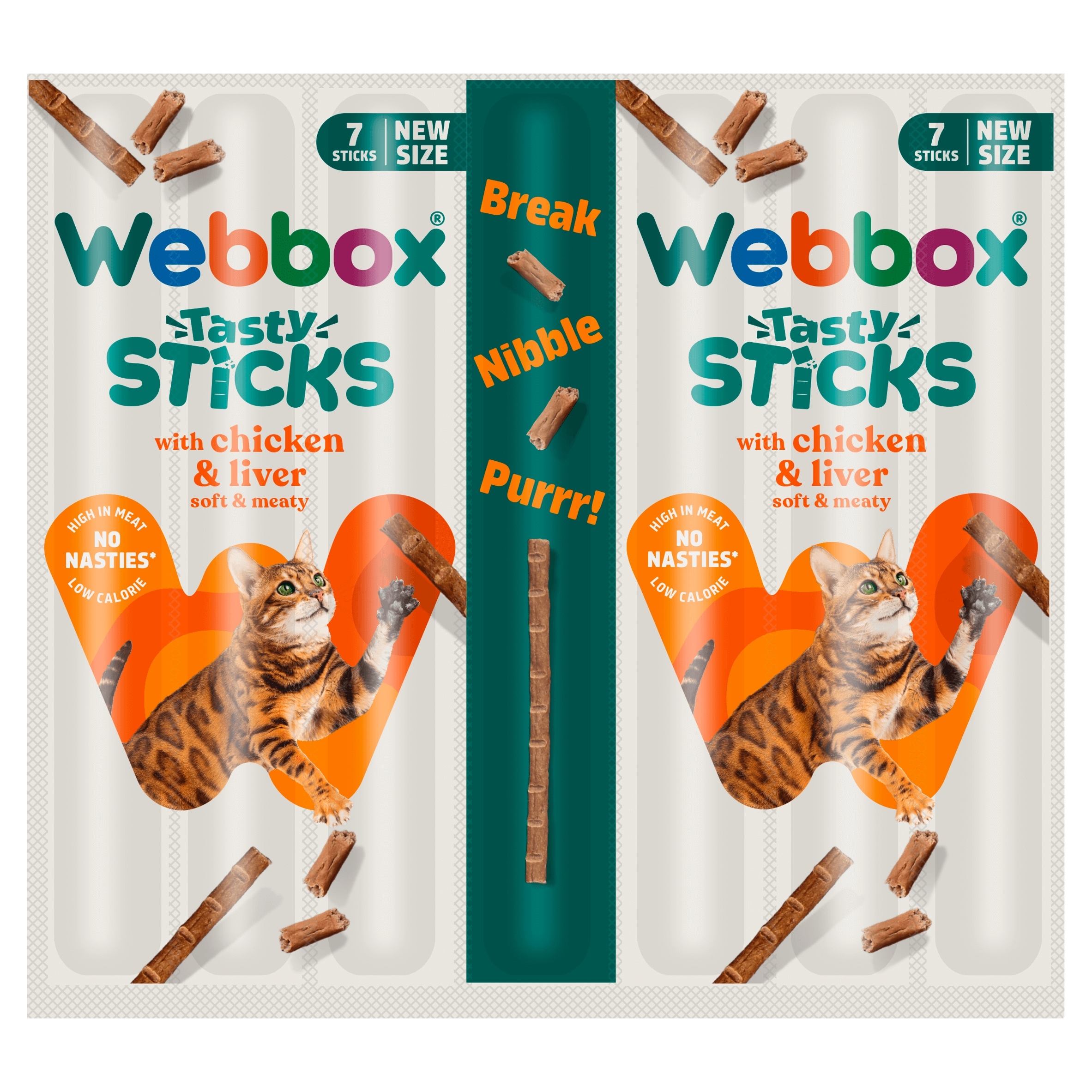 Webbox Tasty Sticks with Chicken & Liver 7x5g - Tesco Groceries