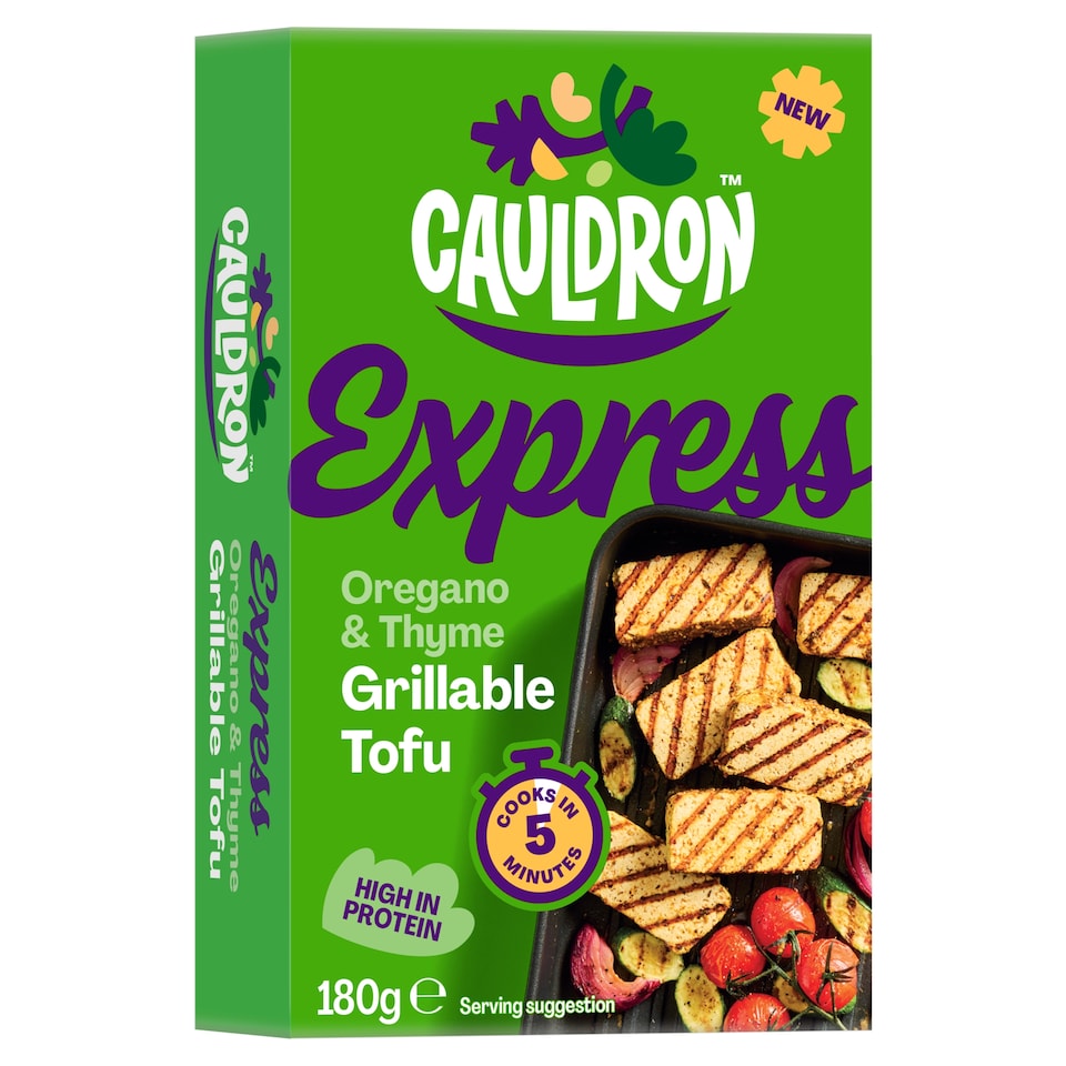Cauldron Express Oregano & Thyme Grillable Tofu Block 180g - Tesco ...