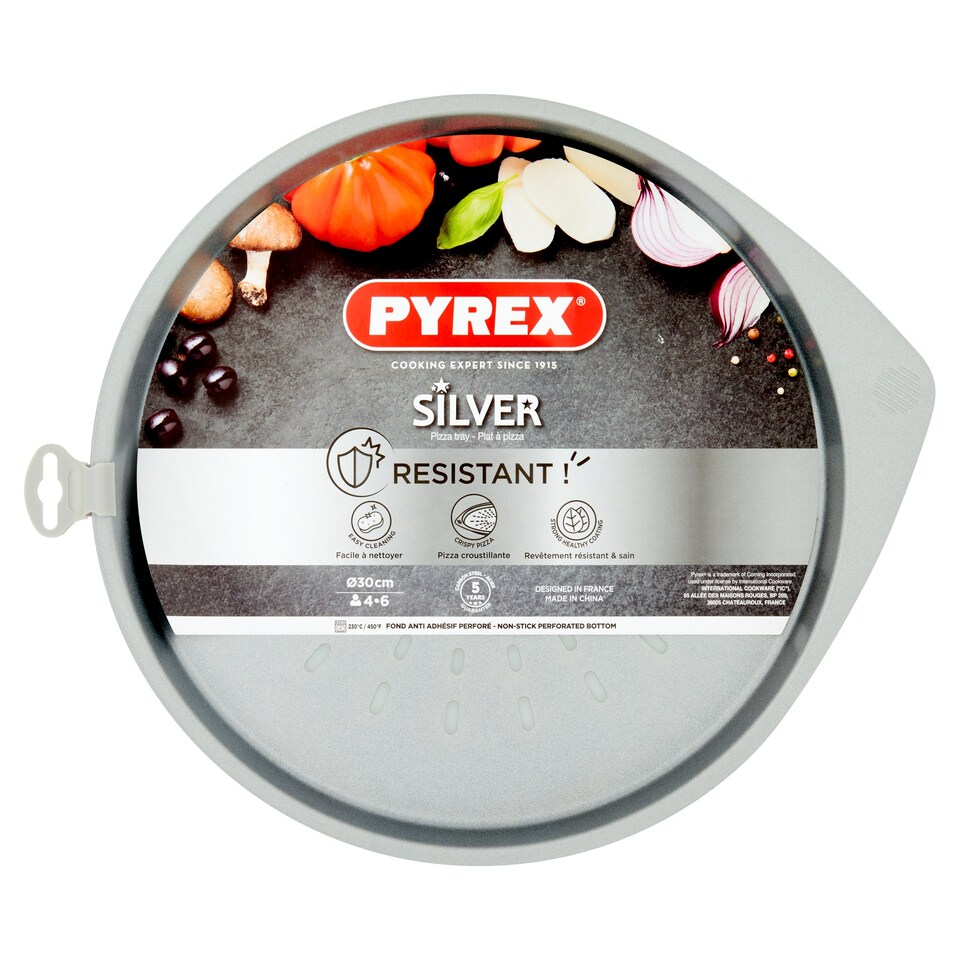 Pyrex Silver 30Cm Pizza Tray - Tesco Groceries