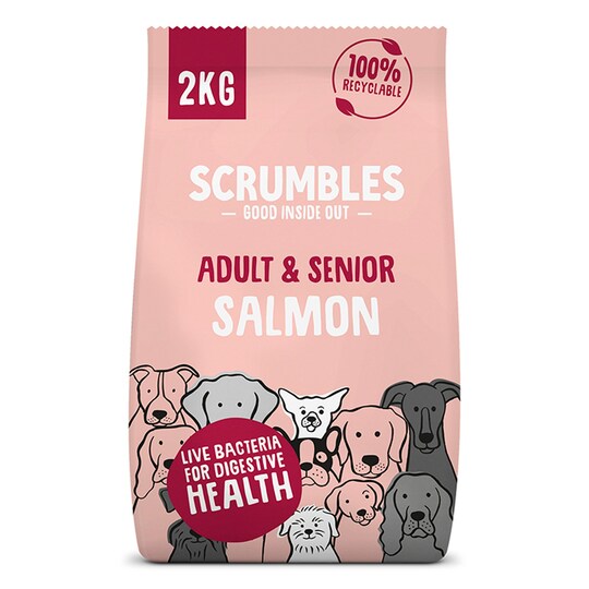 Scrumbles Salmon Dry Dog Food 2Kg - Tesco Groceries