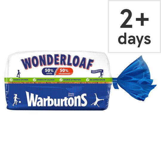 Warburtons Wonderloaf Medium Sliced 800G - Tesco Groceries