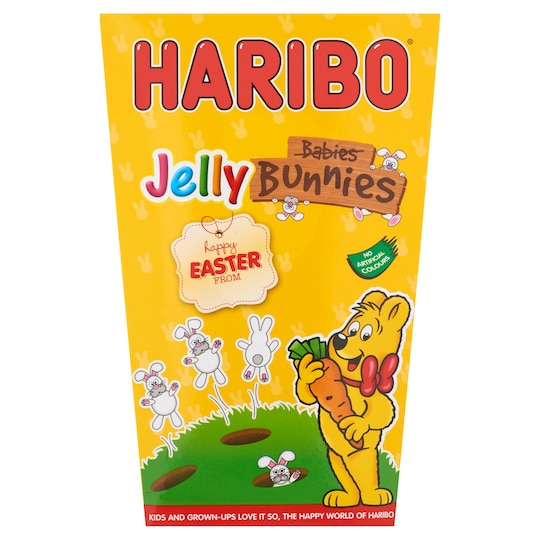HARIBO JELLY BUNNIES SWEETS GIFT BOX 400G - Tesco Groceries