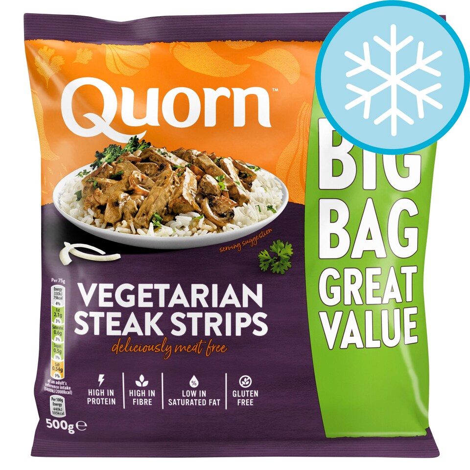 Quorn Vegetarian Steak Strips 500G - Tesco Groceries