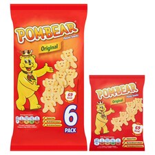 Pom Bear Original Crisps 6 X 13G - Tesco Groceries