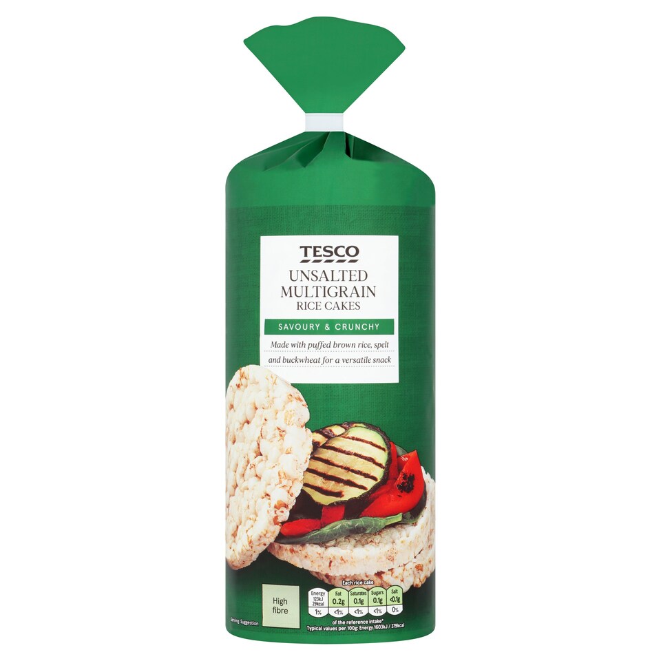 Tesco Unsalted Multigrain Rice Cake 130G - Tesco Groceries