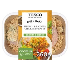 Tesco Spinach and Ricotta Chicken Breasts 360g - Tesco Groceries
