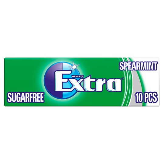 Extra Spearmint Gum 10 Pieces - Tesco Groceries