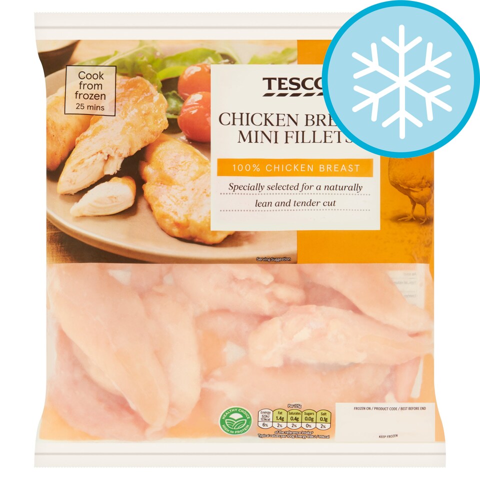 Tesco Mini Chicken Breast Fillets 500G - Tesco Groceries