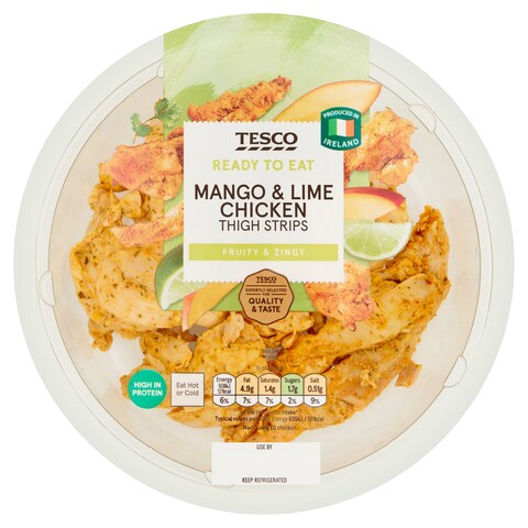 Tesco Mango and Lime Chicken Thigh Strips 160g - Tesco Groceries