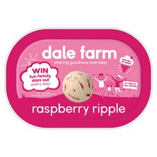 Dale Farm Raspberry Ripple 900Ml - Tesco Groceries
