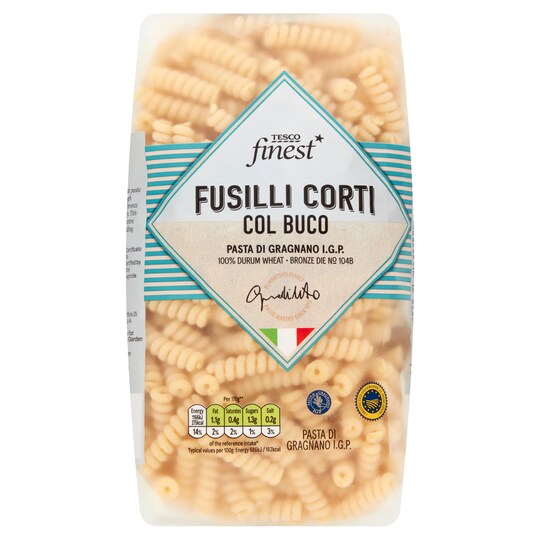 Tesco Finest Fusilli Corti Col. Buco 500G - Tesco Groceries