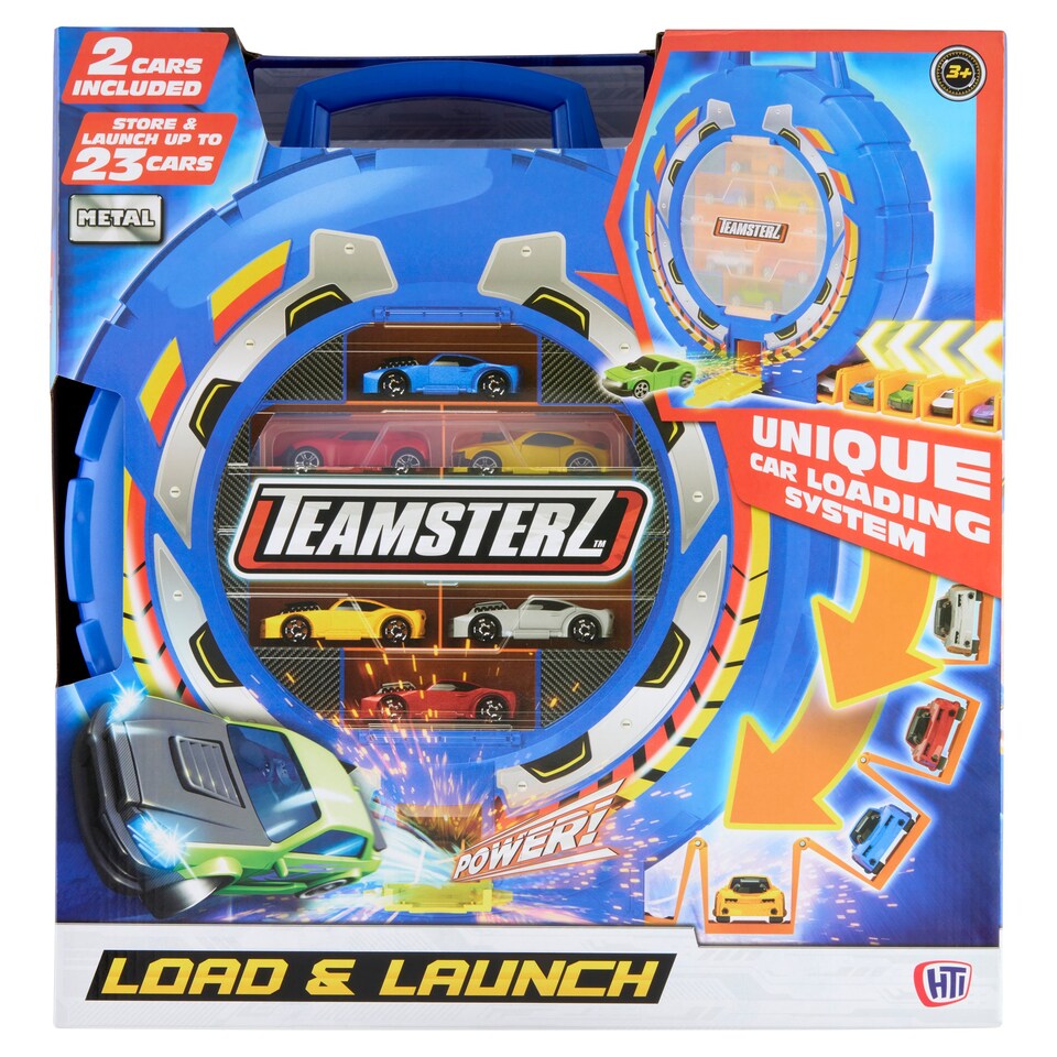 Teamsterz Load & Launch Car Race Set - Tesco Groceries