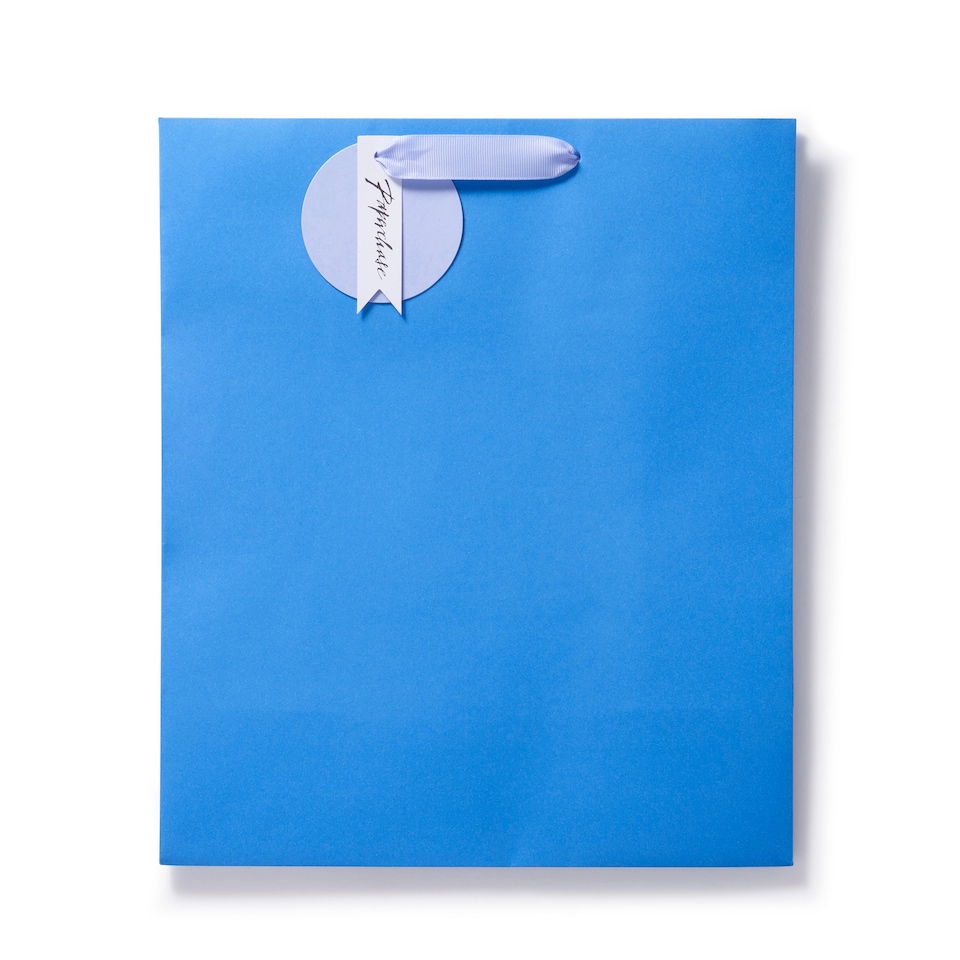 Paperchase Large Gift Bag - Blue/Purple - Tesco Groceries