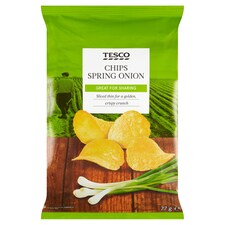 Tesco Spring Onion Chips 77 g - Tesco Groceries