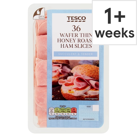 Tesco Wafer Thin Honey Roast Ham 400G - Tesco Groceries