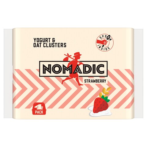 Nomadic Yoghurt And Oat Clusters Strawberry 3X169g - Tesco Groceries