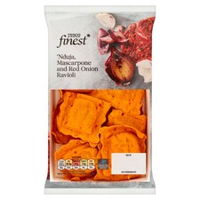 Tesco Finest Nduja, Mascarpone, Red Onion Ravioli 250G - Tesco Groceries