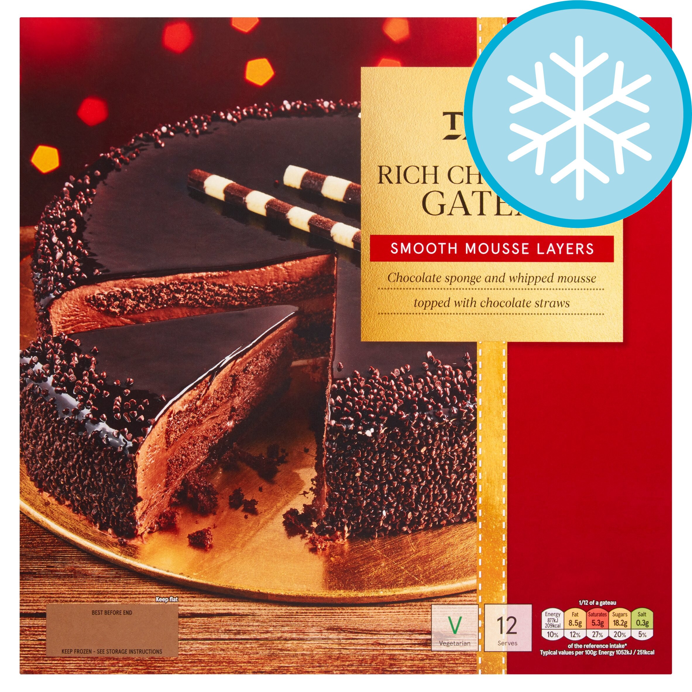 Tesco Rich Chocolate Gateau 1000g - Tesco Groceries