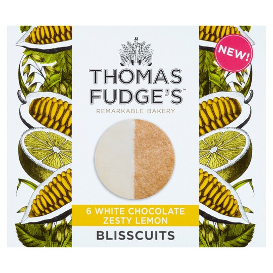 Thomas Fudge's White Chocolate Lemon Blisscuits - Tesco Groceries