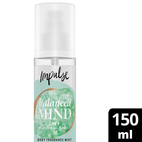 Impulse Balanced Mind Jade Body Fragrance Mist 150Ml - Tesco Groceries
