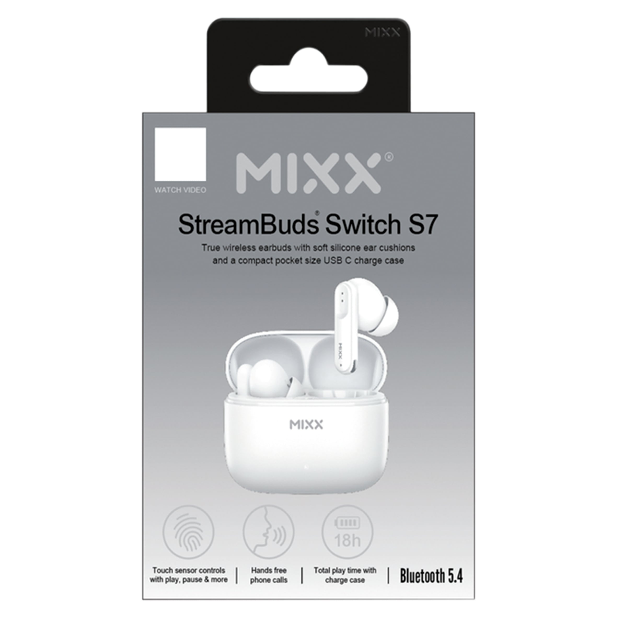 Mixx Streambuds Switch 3 TWS Earphones White - Tesco Groceries