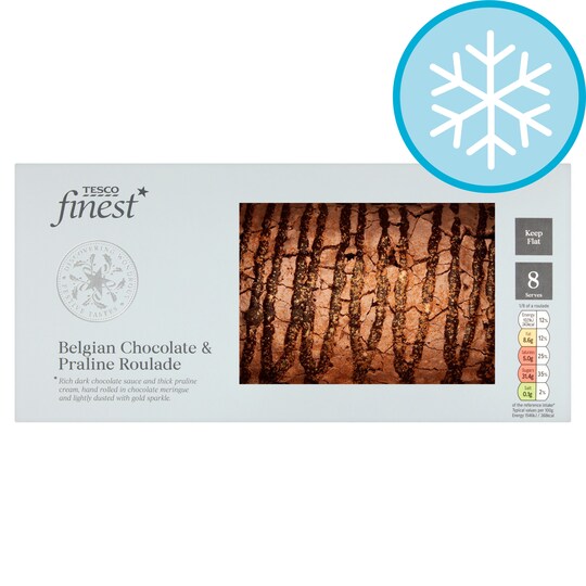 Tesco Finest Chocolate & Praline Roulade 525G - Tesco Groceries