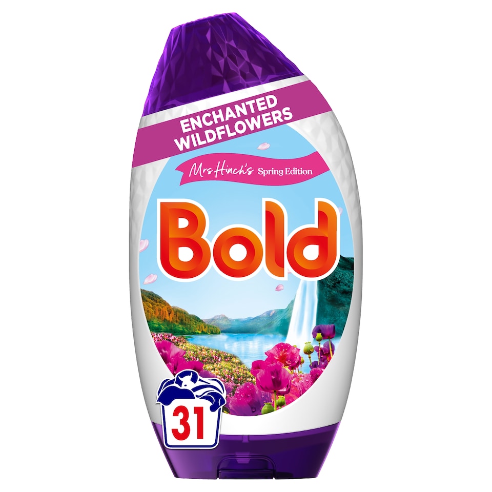 Bold Washing Gel Enchanted Wildflowers 31 washes 1023ml - Tesco Groceries