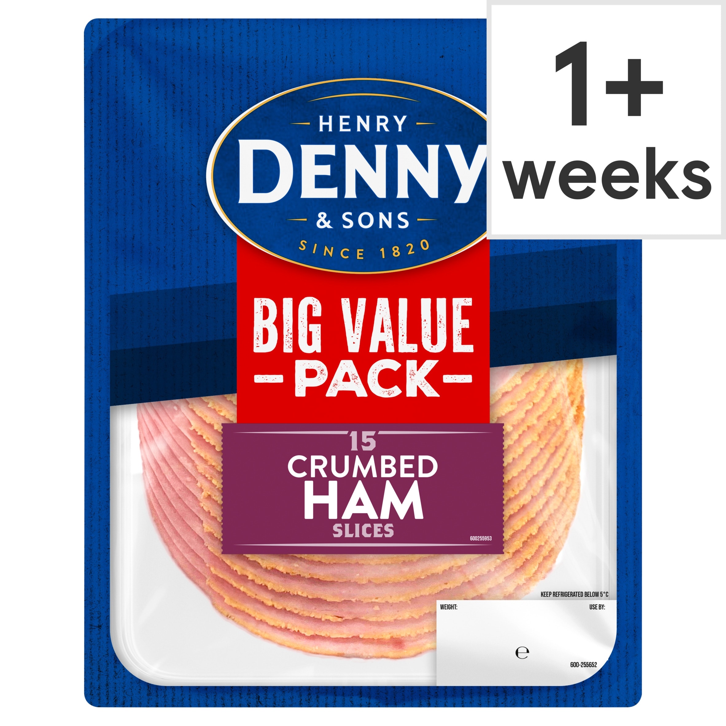Denny Big Value Pack Crumbed Ham Slices 245g - Tesco Groceries