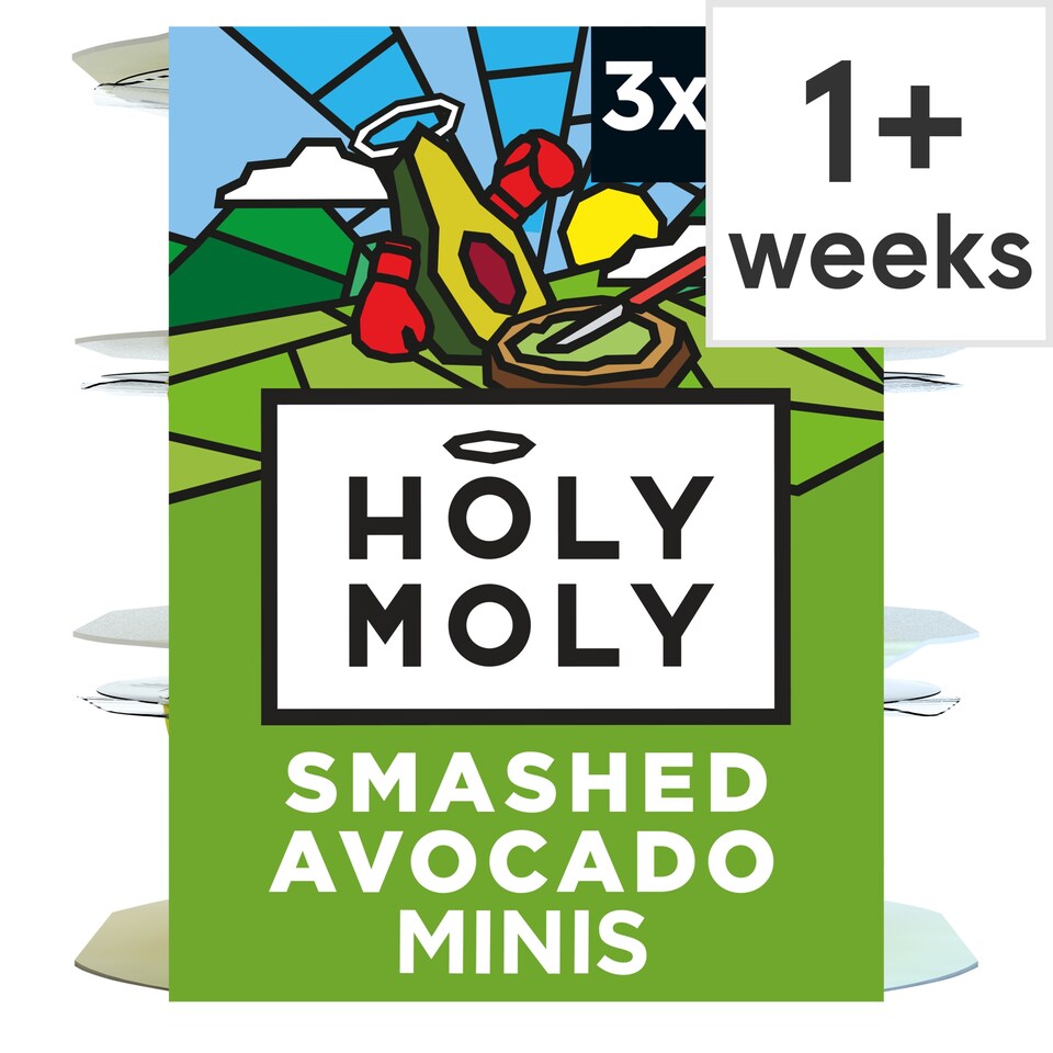 Holy Moly Smashed Avocado 3 x 57g - Tesco Groceries