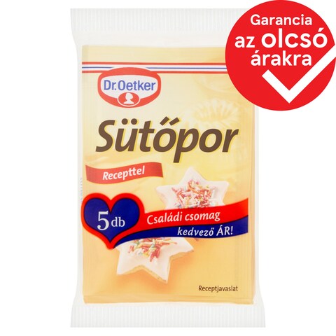 Dr. Oetker Baking Powder 5 x 12 g - Tesco Groceries