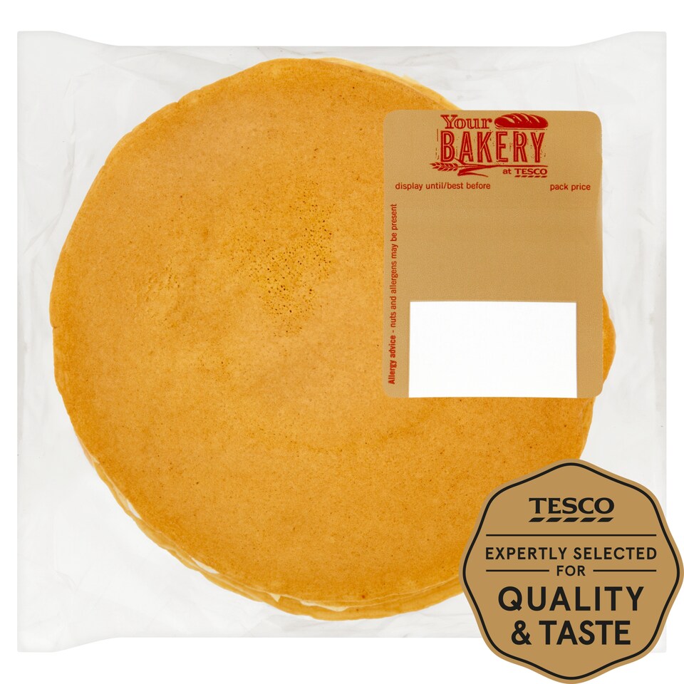 Tesco American Style Large Pancakes 6 Pack - Tesco Groceries