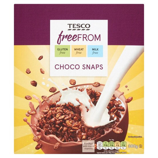 Tesco Free From Choco Snaps Cereal 300G - Tesco Groceries