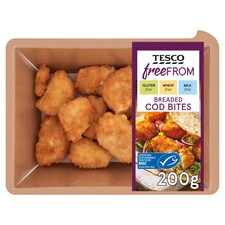 Tesco Free From Breaded Cod Bites 200g - Tesco Groceries