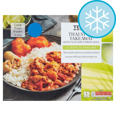 Tesco Thai Style Takeaway with Vegetable Spring Roll 500g - Tesco Groceries