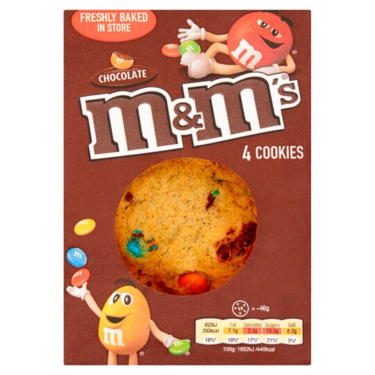 M&Ms Cookie 4 Pack - Tesco Groceries