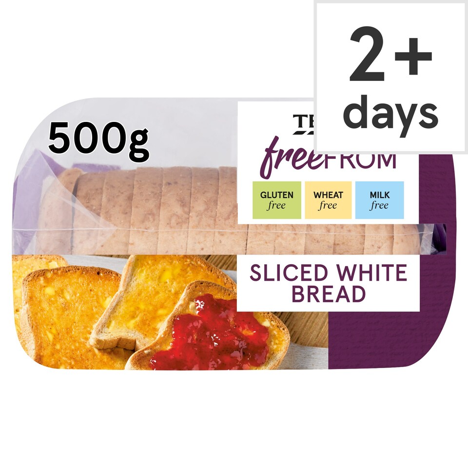 Tesco Free From Sliced White Bread 500g - Tesco Groceries