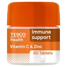Tesco Health 120 Vitamin C & Zinc Tablets - Tesco Groceries