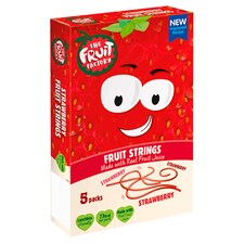 Fruit Factory Fruit Strings Strawberry 5X20g - Tesco Groceries