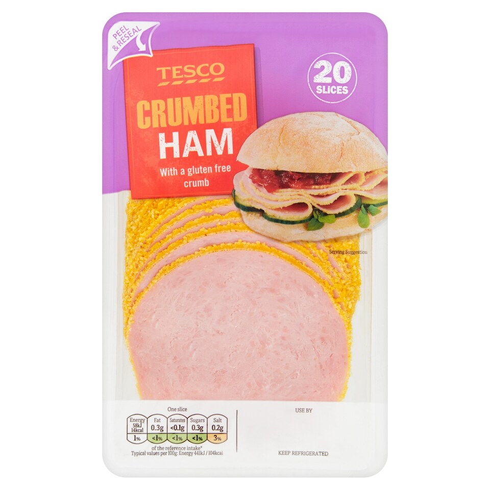 Tesco Crumbed Ham 250g - Tesco Groceries