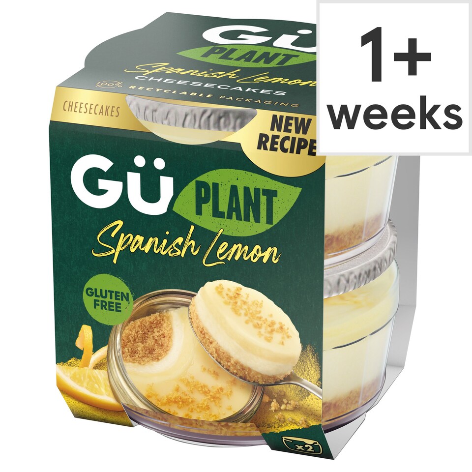 Gu Free From Lemon Cheesecakes 2X92g - Tesco Groceries