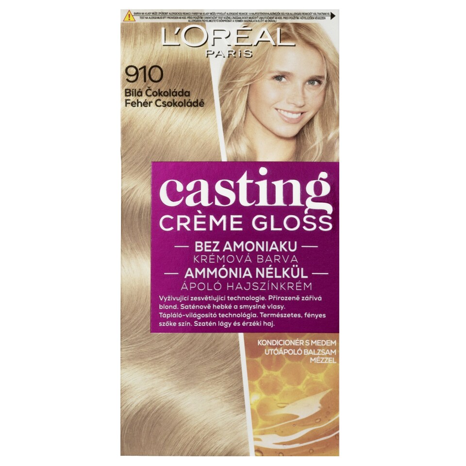 L'Oréal Paris Casting Creme Gloss Semi-Permanent Color 910 Iced Blonde ...