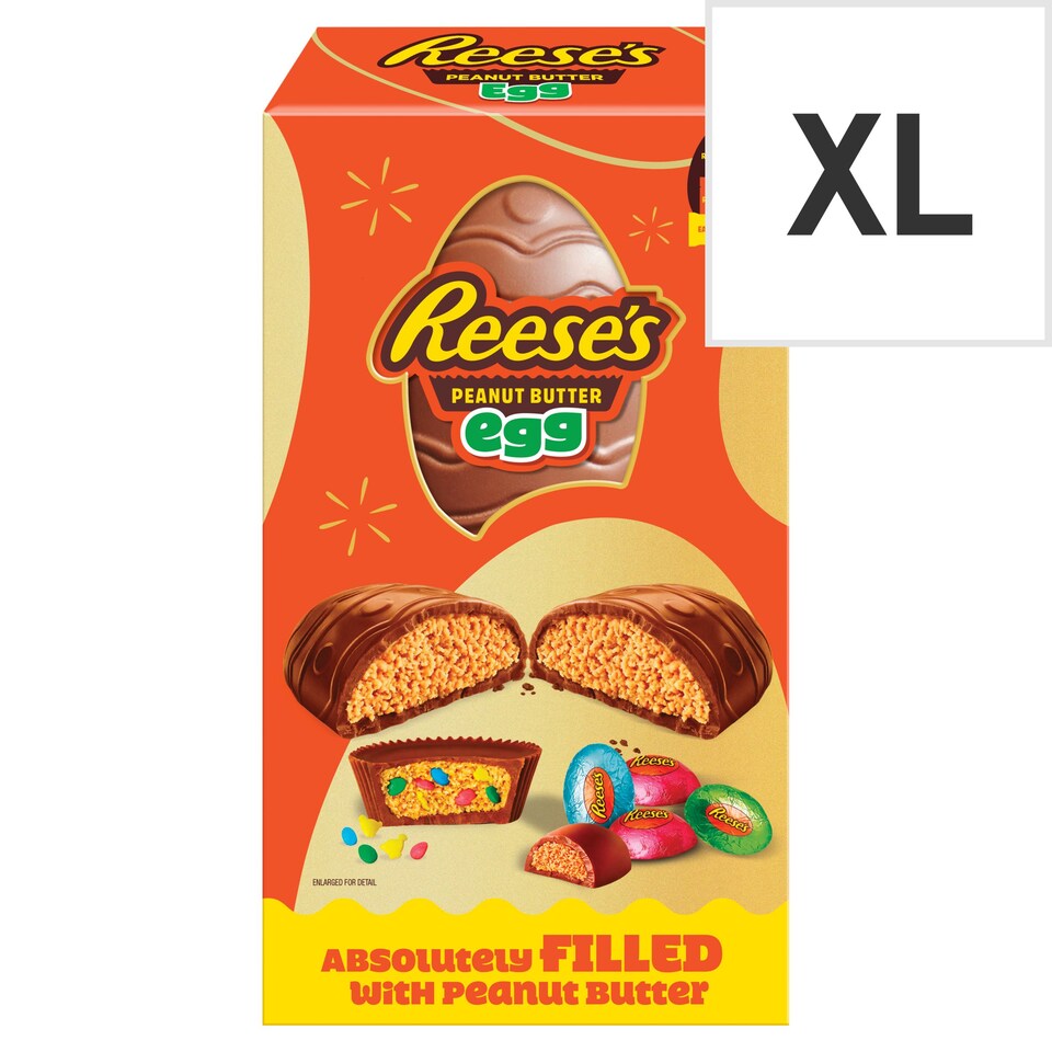 Reese's Milk Chocolate & Peanut Butter Easter Egg 413g - Tesco Groceries