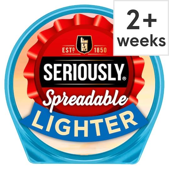 Seriously Strong Lighter Cheese Spreadable 125G - Tesco Groceries