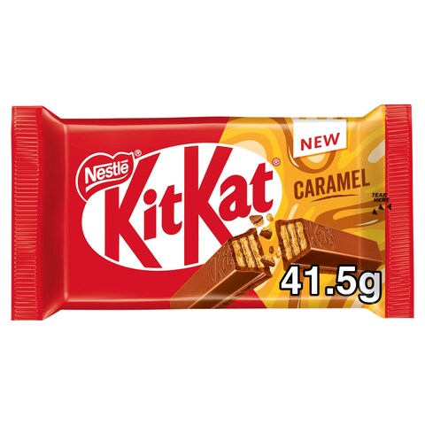 Kit Kat 4 Finger Caramel Chocolate Bar 41.5g - Tesco Groceries