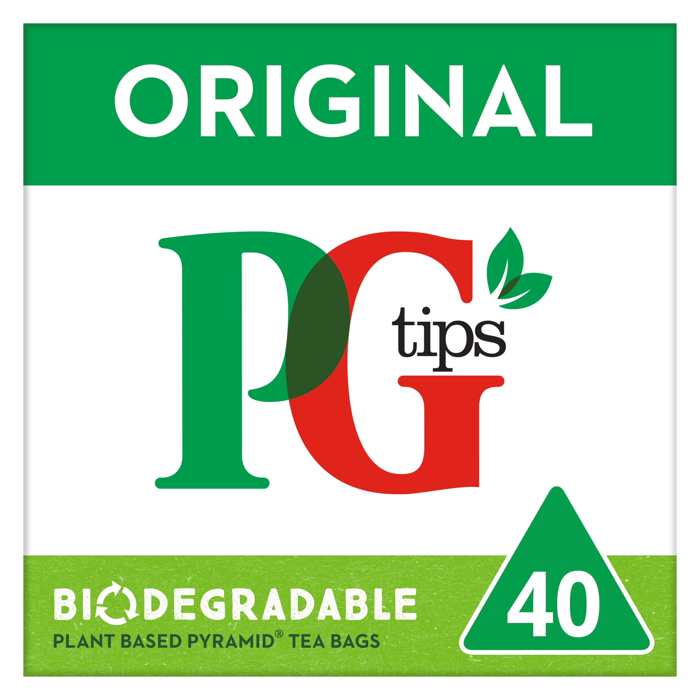 PG Tips Original Black Tea 40 Tea Bags 116g - Tesco Groceries
