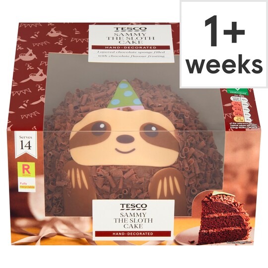 Tesco Chocolate Sammy The Sloth Cake - Tesco Groceries