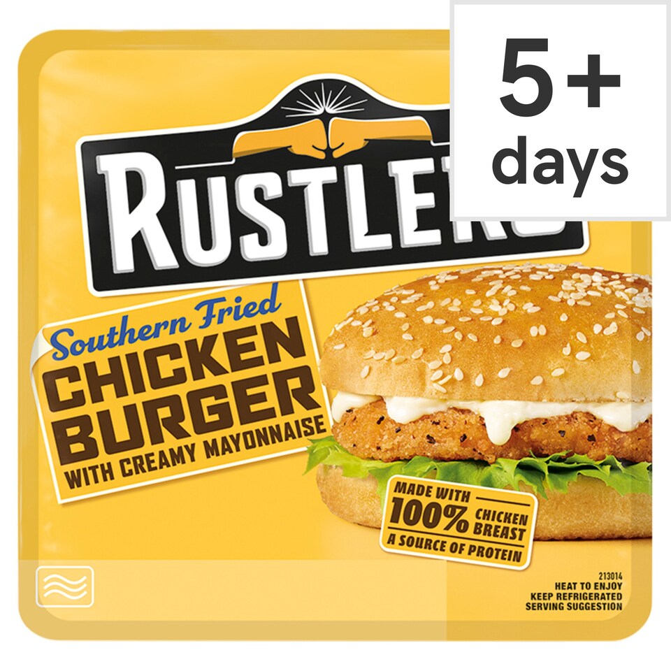 Rustlers Southern Fried Chicken Burger 132G - Tesco Groceries